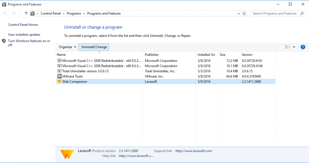What Is Webcompanion Ui Appcore Services Installerservice - Anderson ...